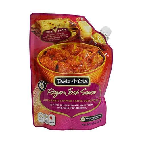 TASTE OF INDIA ROGAN JOSH SAUCE 425G - Piscopo's Cash & Carry